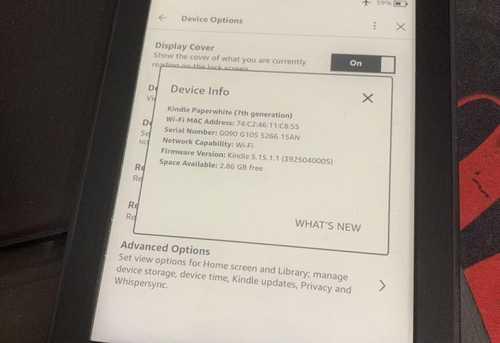 Электронная книга Kindle paperwhie 7th generation