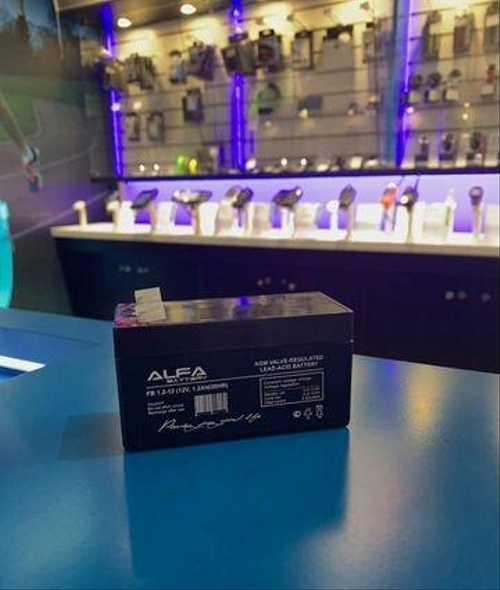 Аккумулятор alpha 12V 1.2Ah delta