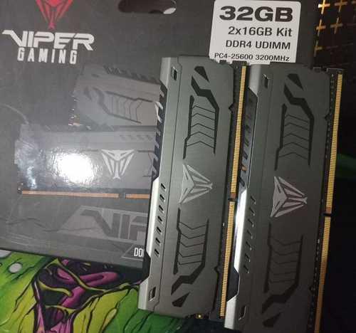 Память ddr4 32gb 3200 Patriot Viper Steel