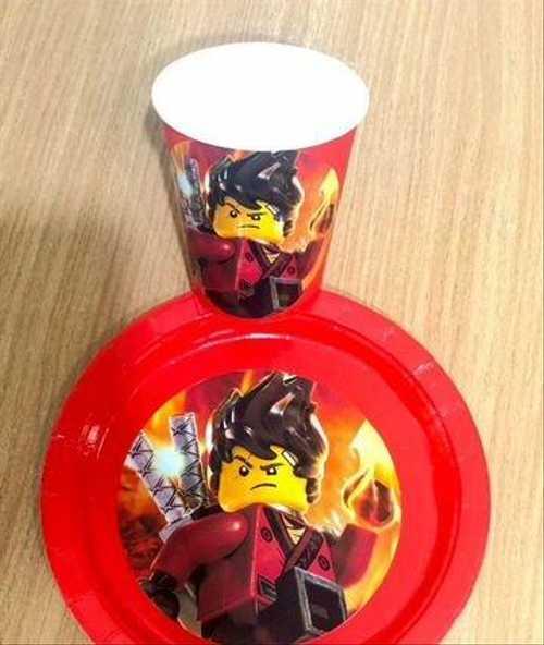 Посуда атрибутика Лего Ниндзяго