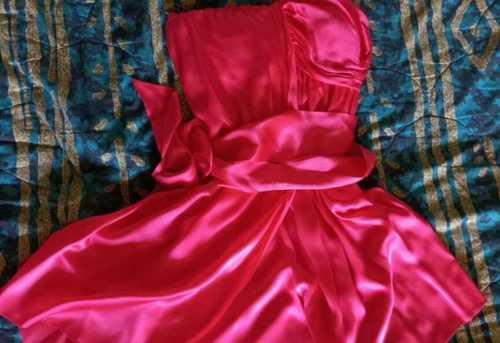 Платье шёлковое на выпускнойразмер 44-46