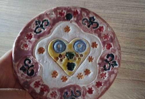 Тарелка сувенирная из керамики