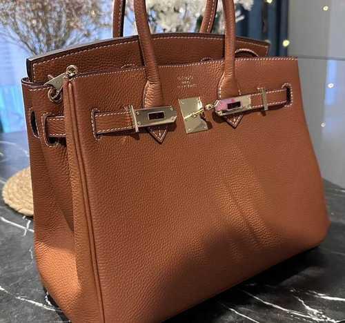 Сумка hermes birkin натуральная кожа