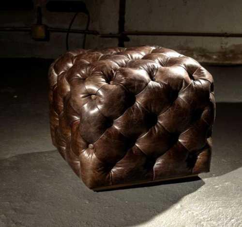 Пуф chesterfield, buttoned leather