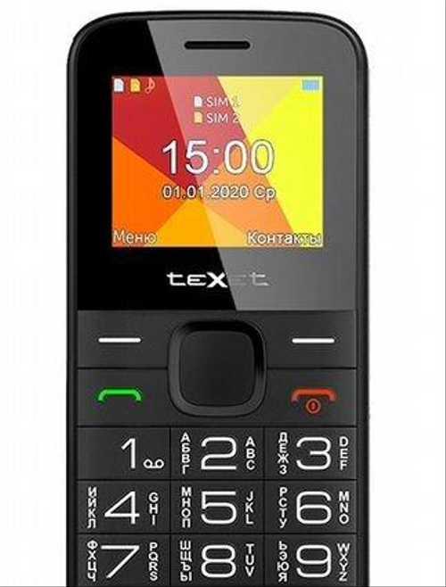 Сотовый телефон Texet TM-B201 1.77" Black GSM