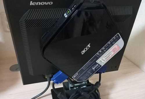 Неттоп Acer Aspire R3700 с монитором Lenovo 14"