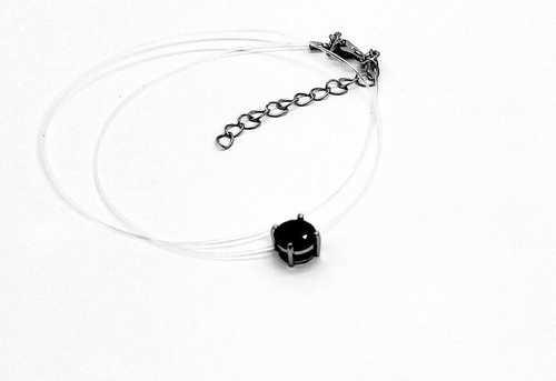 Ожерелье женское Poputton "Черный бриллиант"