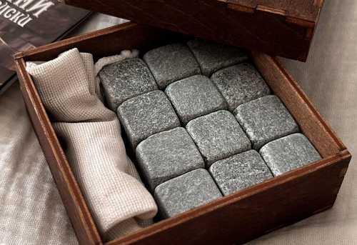Камни для виски western в деревянной коробке