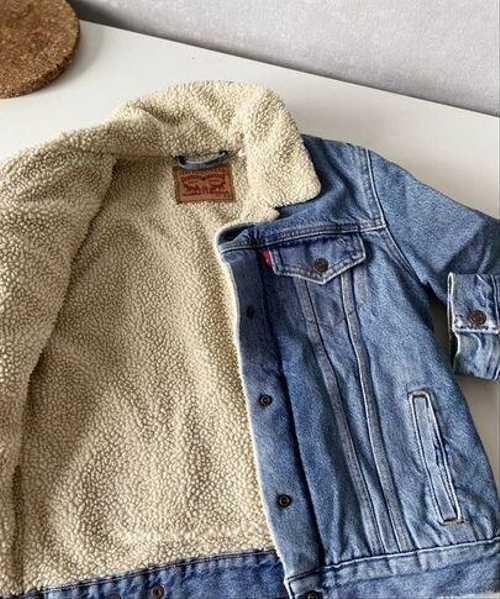 Джинсовая куртка levis sherpa xs xxs