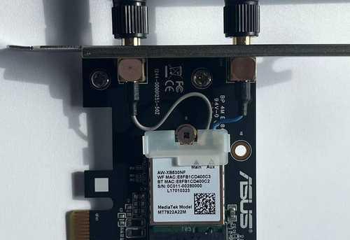 Wi-Fi + Bluetooth адаптер asus PCE-AXE5400