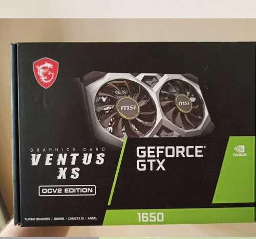 Видеокарта gtx 1650 4gb MSI ventus XS OCV1 edition