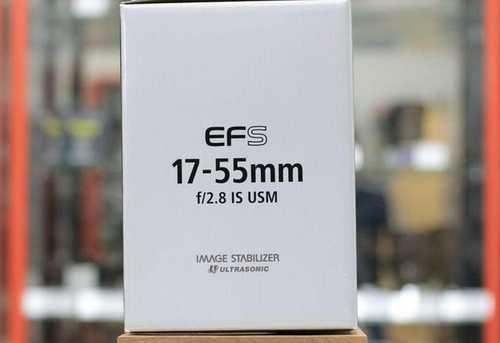Объектив Canon EF-S 17-55mm F2.8 IS USM Новый+гарн