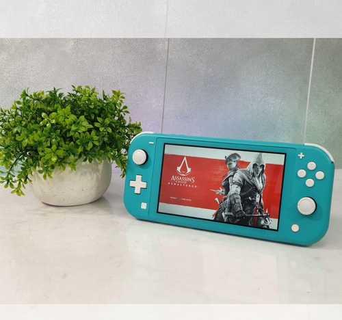 Игровая приставка (Nintendo, Switch Lite HDH-001, чехол, зарядное устройство, 256Gb 32Gb, кастомная