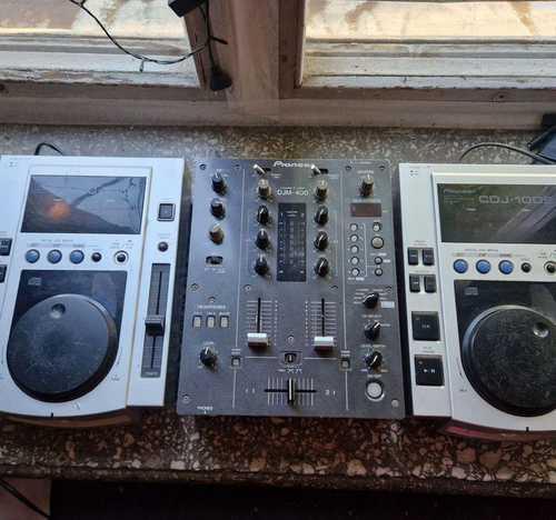 Pioneer djm 400+cdj100 2 шт