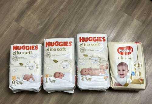 Подгузники Huggies elite soft 0,1,2,3