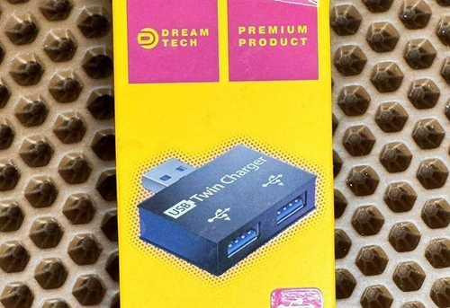 Новый Разветвитель USB A4 2USB черный dream