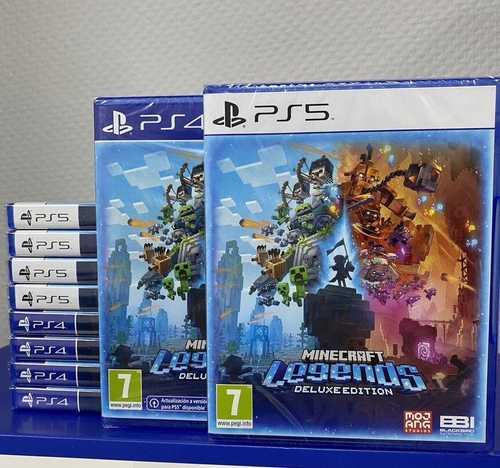 Диски PS4 minecraft legends deluxe