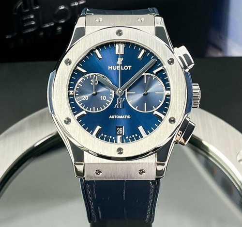 Hublot classic fusion blue chronograph titanium