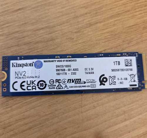 Ssd m2 nvme 1tb kingston