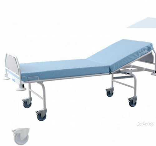 Медицинская кровать классическая, с подъемом спины