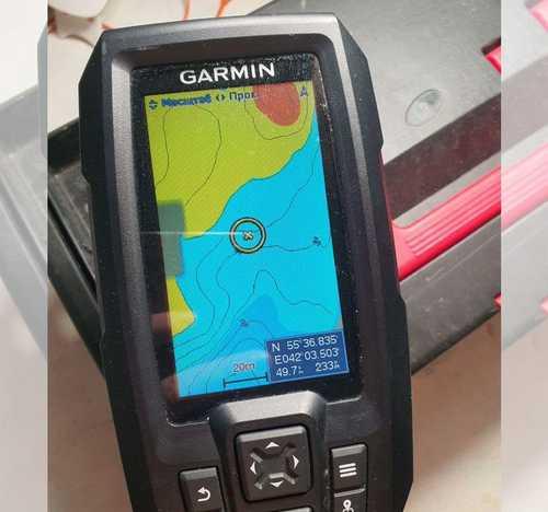 Эхолот garmin striker vivid 4cv   gt20   зарядный