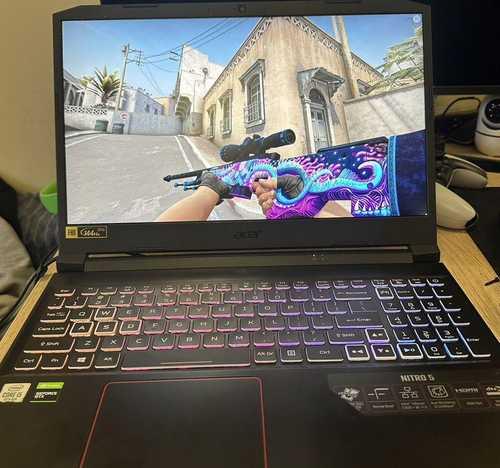 Acer nitro 5 GTX1650ti/i5-10300H/16RAM/144Ghz