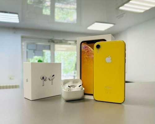 iPhone XR/64GB yellow Яркий-Отличный-Гарантия