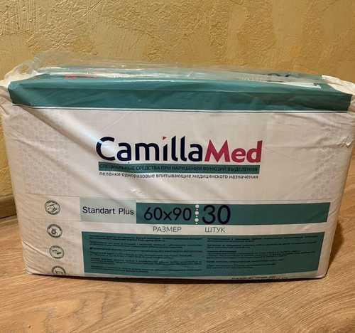 Пелёнки одноразовые camilla med 60x90 30 шт