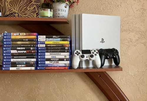 Sony playstation 4 pro + Подписка на год