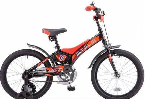 Велосипед Stels Jet 18" Z010 (2021) чёрно-оранжевы