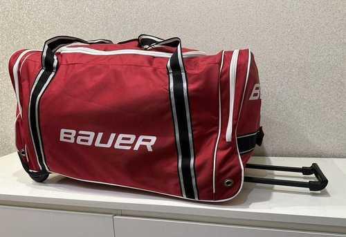 Баул Bauer 32 красный сумка на колесах jr