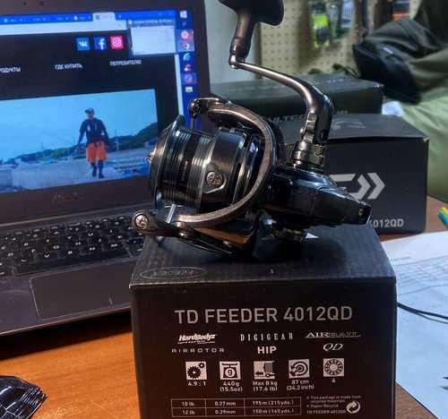 Катушка daiwa td feeder 4012 qd