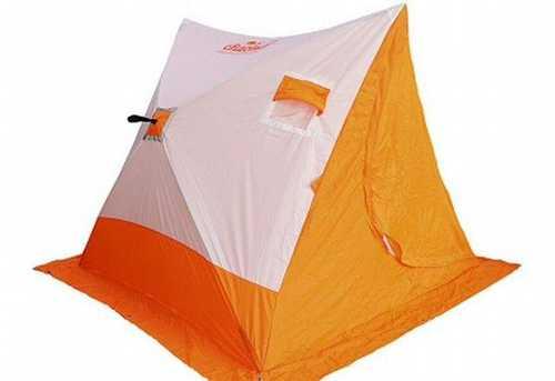 Палатка зимняя Следопыт 2-скатная, бело-оранжевый