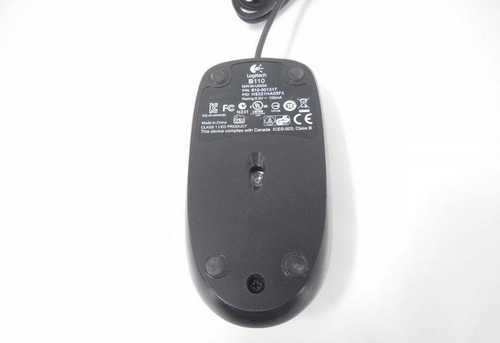 Мышь проводная Logitech B110 Optical Mouse