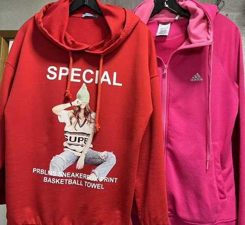 Ветровка adidas + толстовка little secret, р.S/M