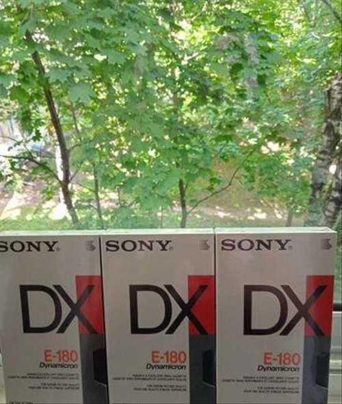 Видеокассеты VHS чистые sony E-180