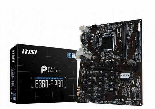 Материнская плата MSI B360-F PRO