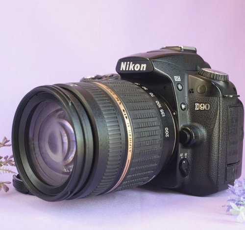 Фотоаппарат Nikon D90 kit 18-200 Tamron