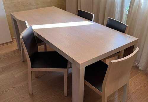 Стол обеденный и стулья италия Olivieri