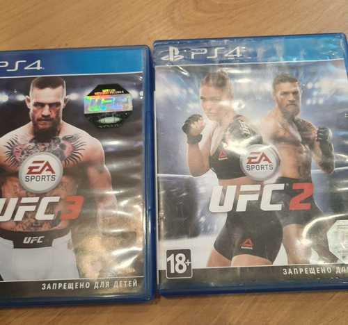 Диски на ps4 ufc 2 и 3