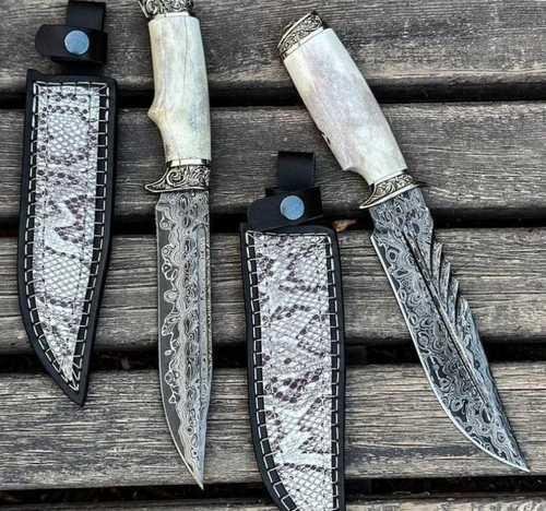 Нож Дамаск рог лося (Арт.88364)