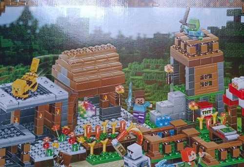 Lego майнкрафт деревня