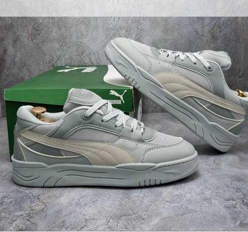 Мужские кеды puma серые