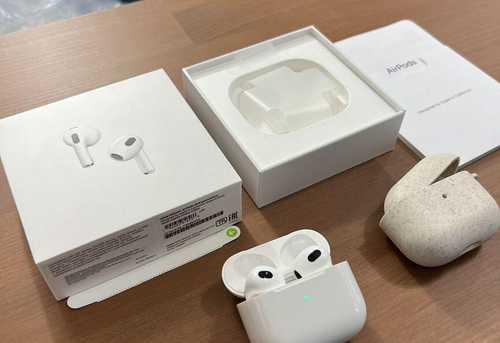 Наушники apple AirPods 3 поколение эйрподсы 2021