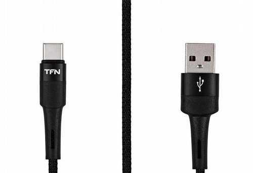 Кабель TFN Envy, USB-A / USB-C, нейлон, 1.2 м, чер