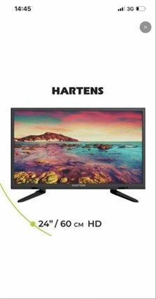 Телевизор Hartens HTV-24hdr06b 24" HD
