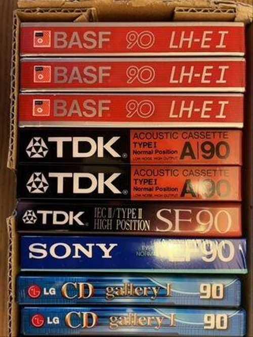 Аудиокассеты basf, TDK, Sony, LG