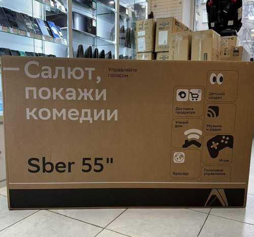 Новый Телевизор Sber SDX-55U4127 4K Ultra Hd