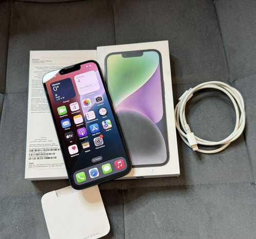 iPhone 14 128 гб sim esim midnight