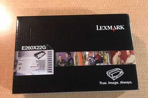 Фотобарабан оригинальный черный Lexmark E260X22G